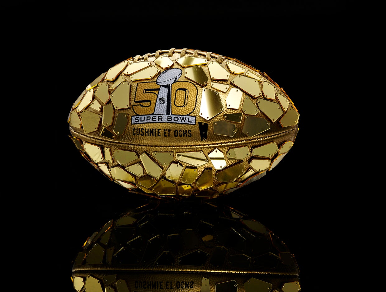 50 glam designer footballs for Super Bowl 50