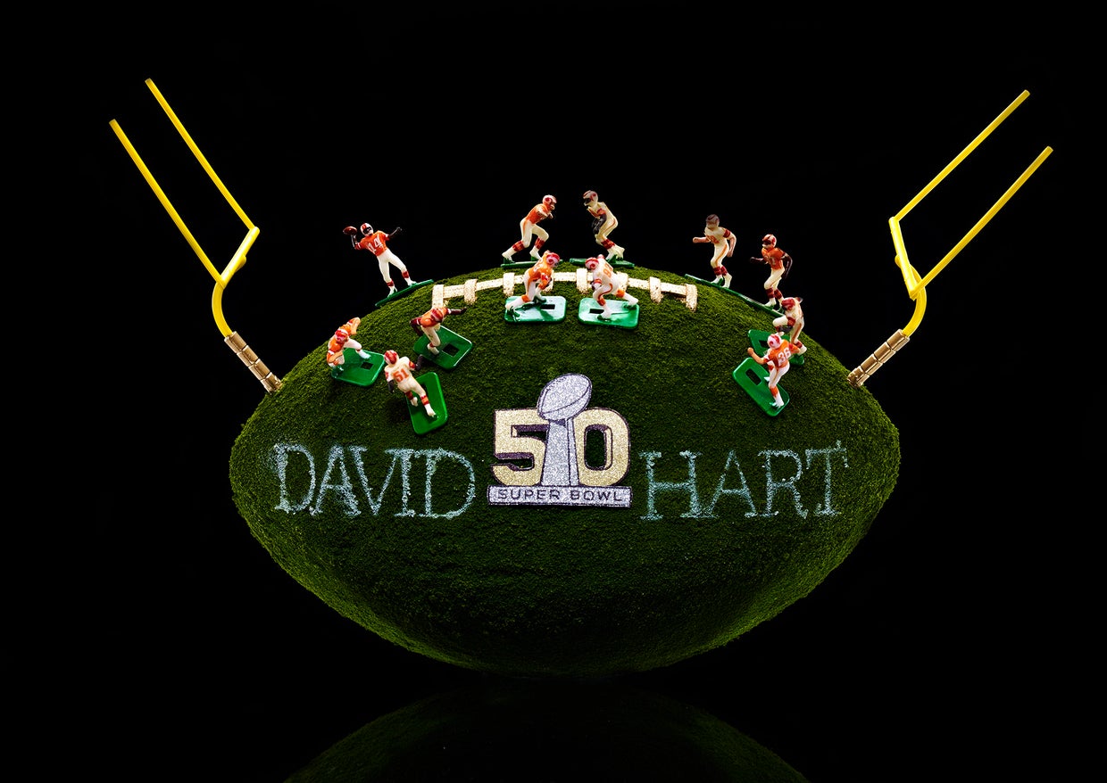 50 glam designer footballs for Super Bowl 50