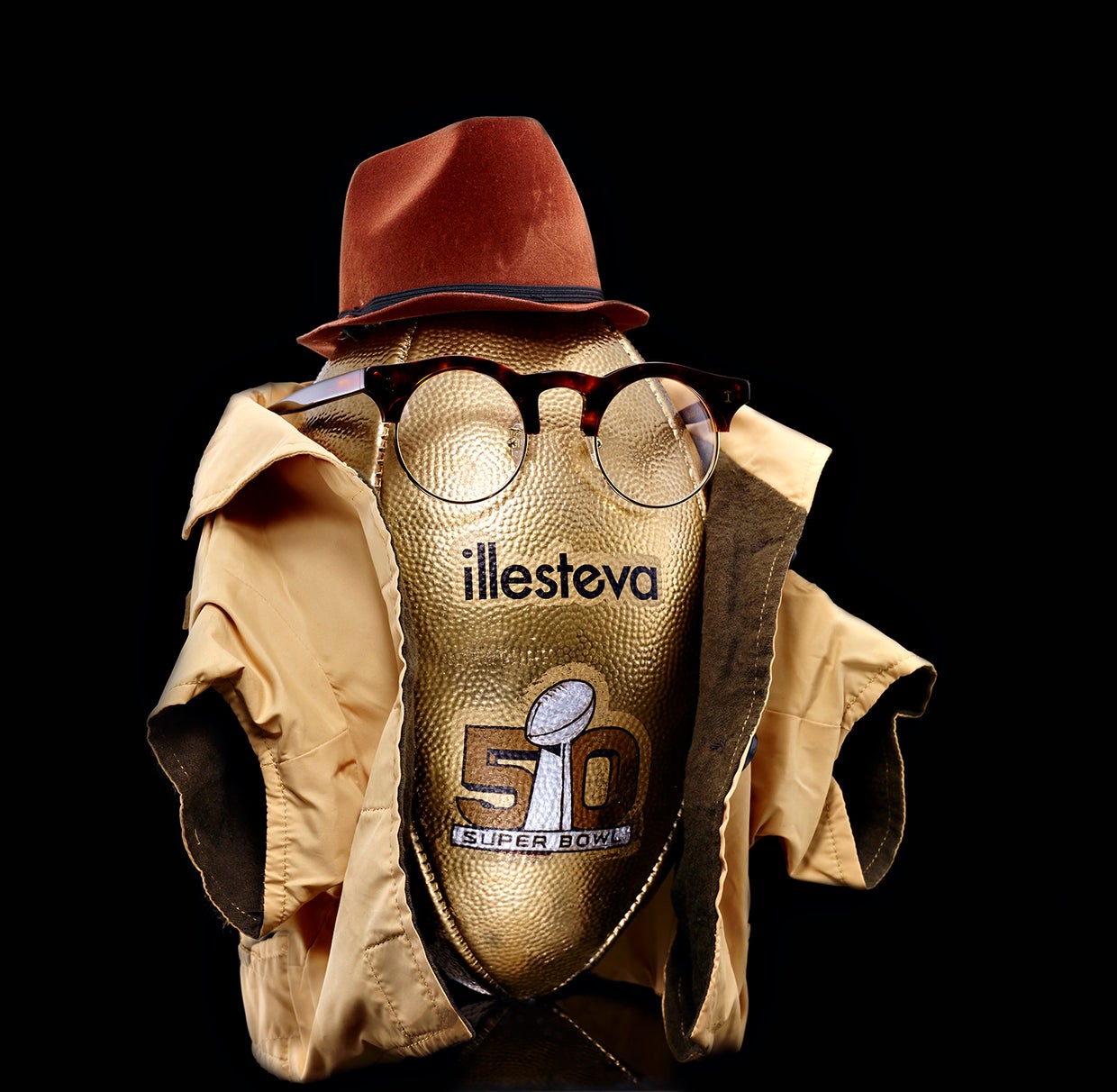 50 glam designer footballs for Super Bowl 50
