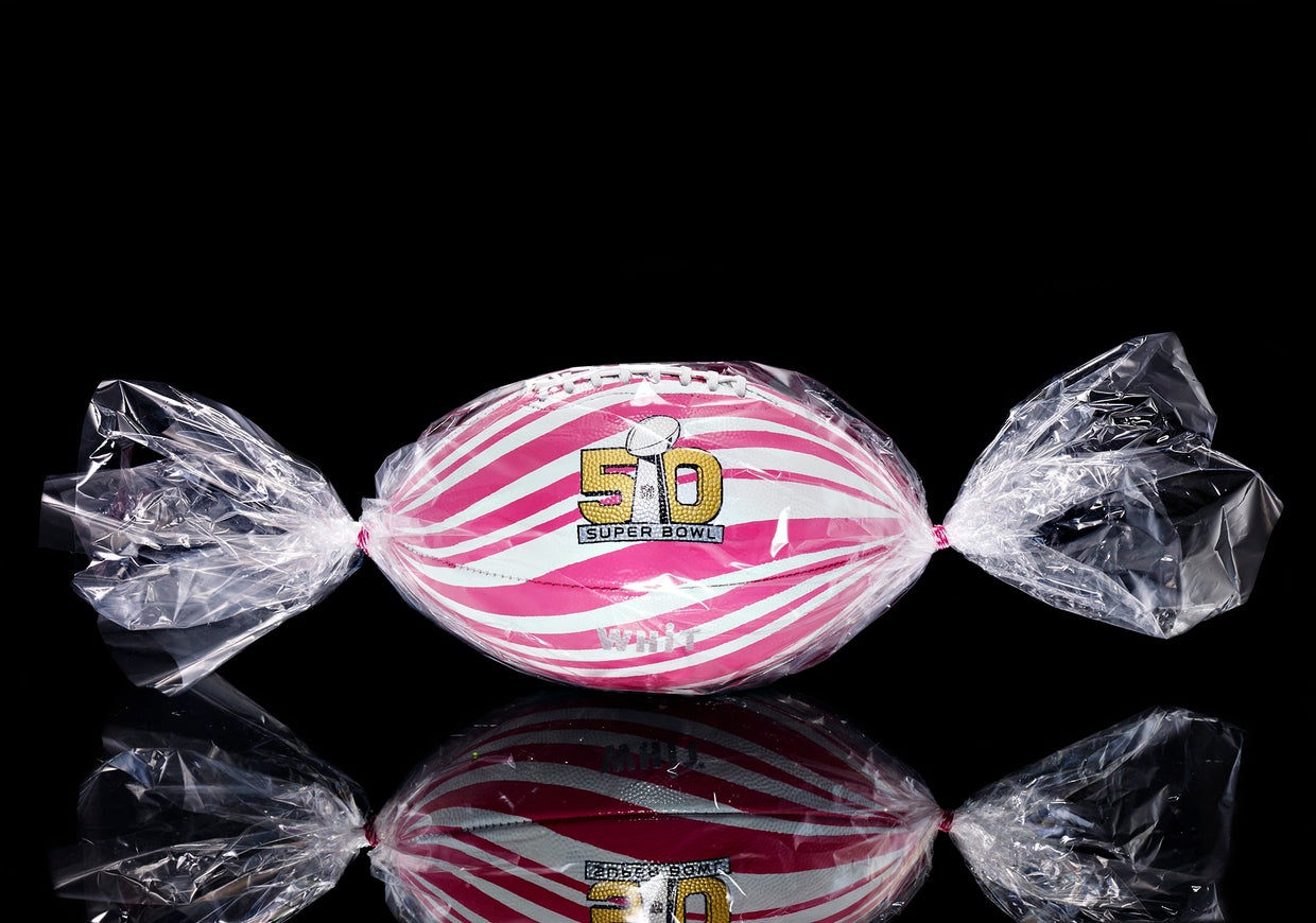 50 glam designer footballs for Super Bowl 50