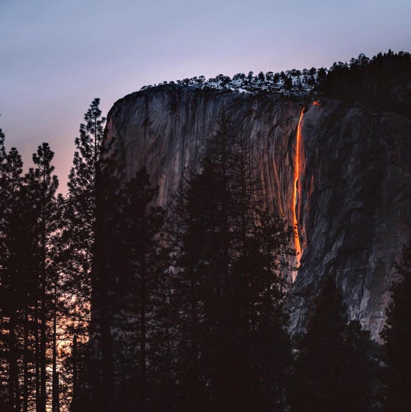 Yosemite's spectacular "firefall"