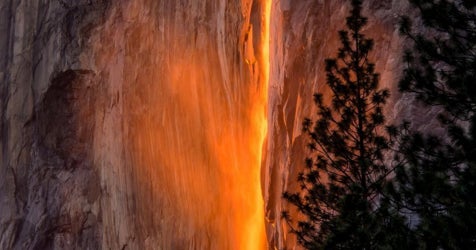 Yosemite's spectacular "firefall"