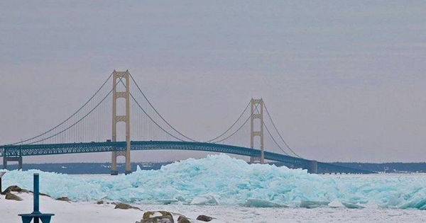 Michigan's blue ice is a stunning natural phenomenon - CBS News