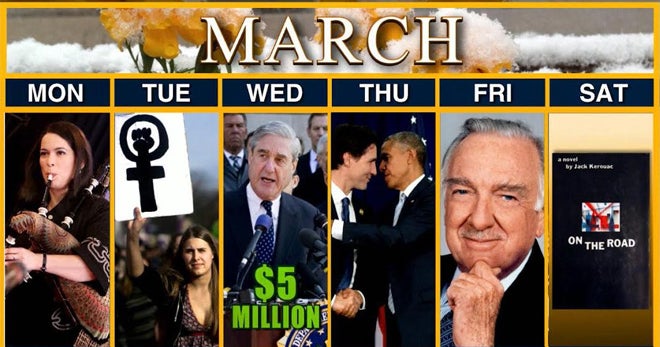 Calendar: Week of March 7 - CBS News