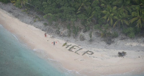 3 Men Rescued From Remote Island After Spelling Help In Palm Leaves