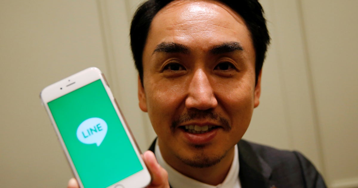 Japanese messaging app Line shares surge in debut in Tokyo - CBS News
