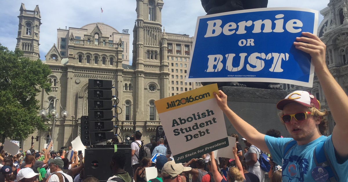"Bernie or Bust" backers in Philadelphia: It's not over - CBS News