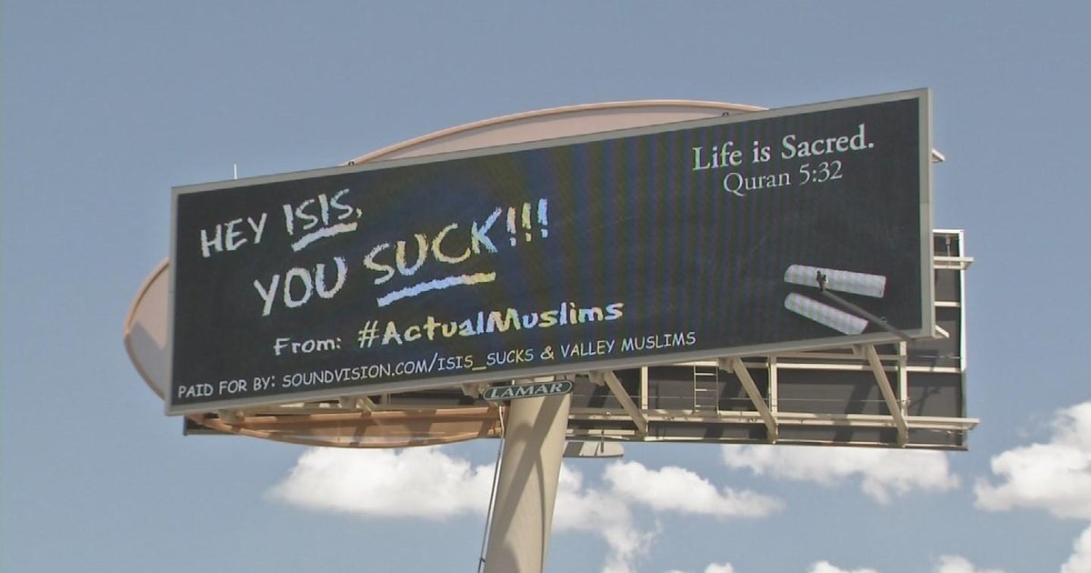 Hey Isis You Suck Billboard Turning Heads In Phoenix Cbs News