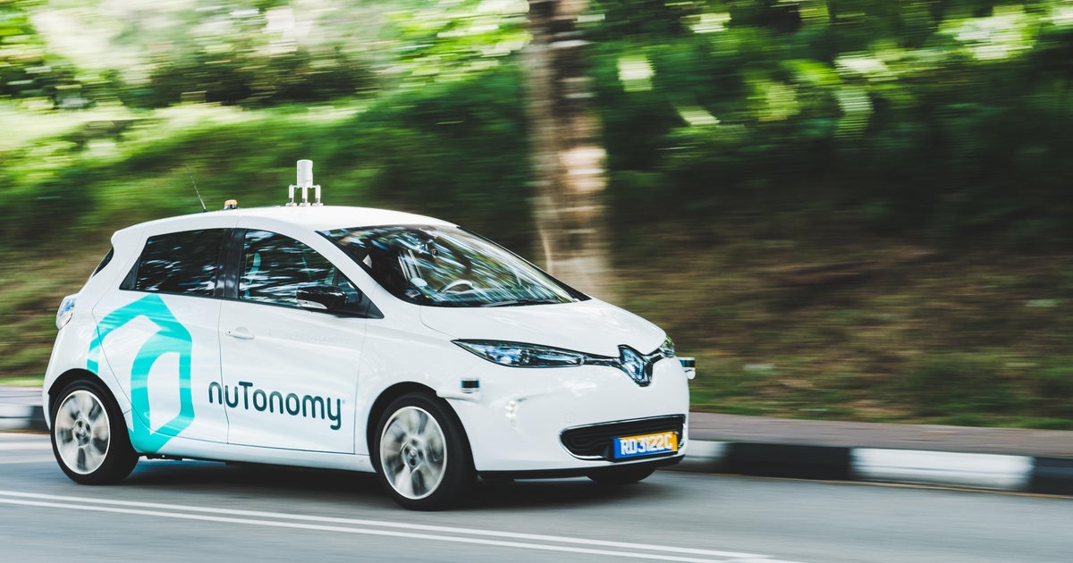 World's first self-driving taxis officially hit the road - CBS News