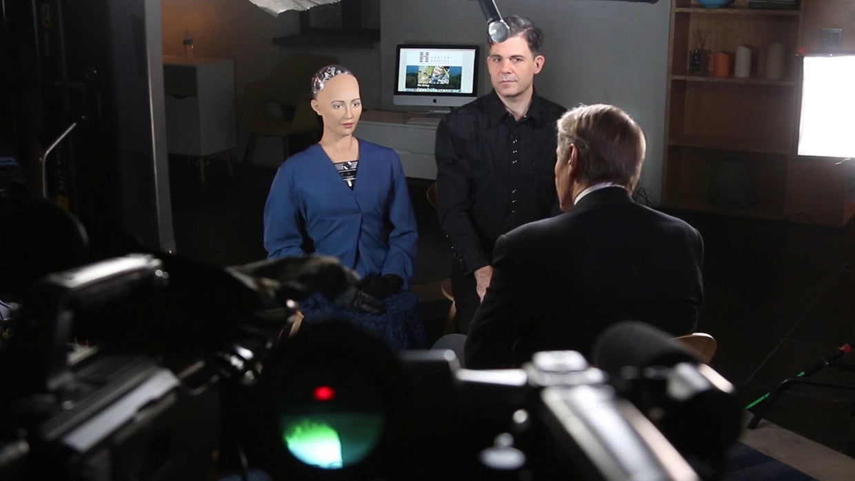 Charlie Rose interviews…a robot? - CBS News