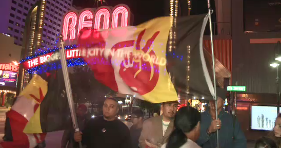 Truck hits Native American crowd during Columbus Day protest in Nevada ...