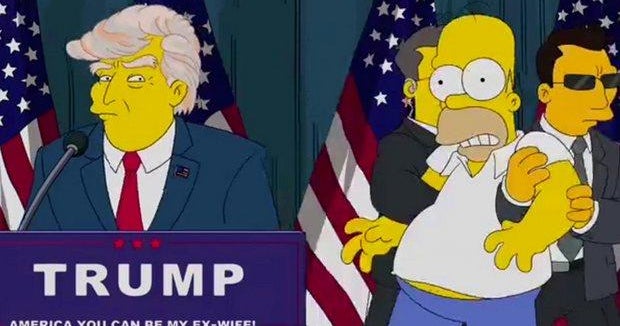 This episode of "The Simpsons" predicted a President Trump - CBS News
