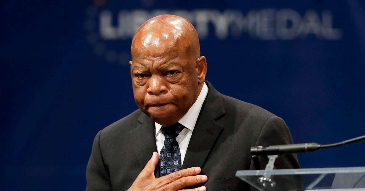 Trump blasts civil rights icon John Lewis in Twitter attack - CBS News