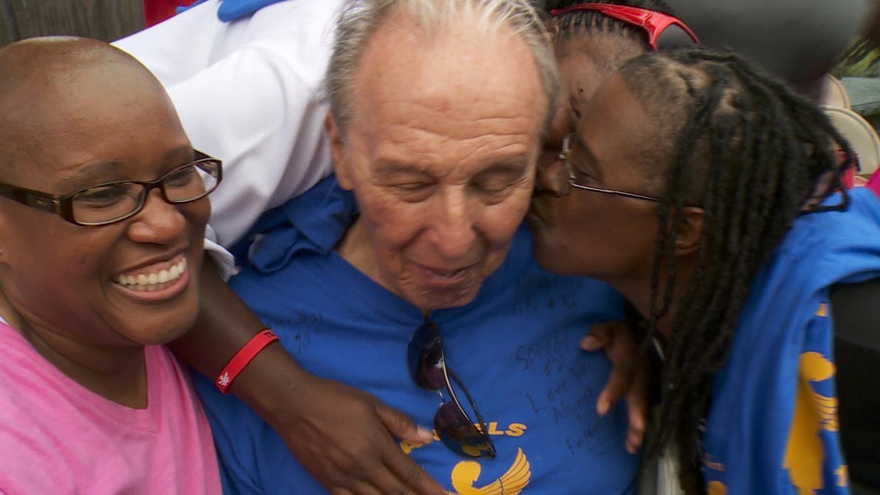 August Martin Angels reunion honors Coach Joel Ascher - CBS News