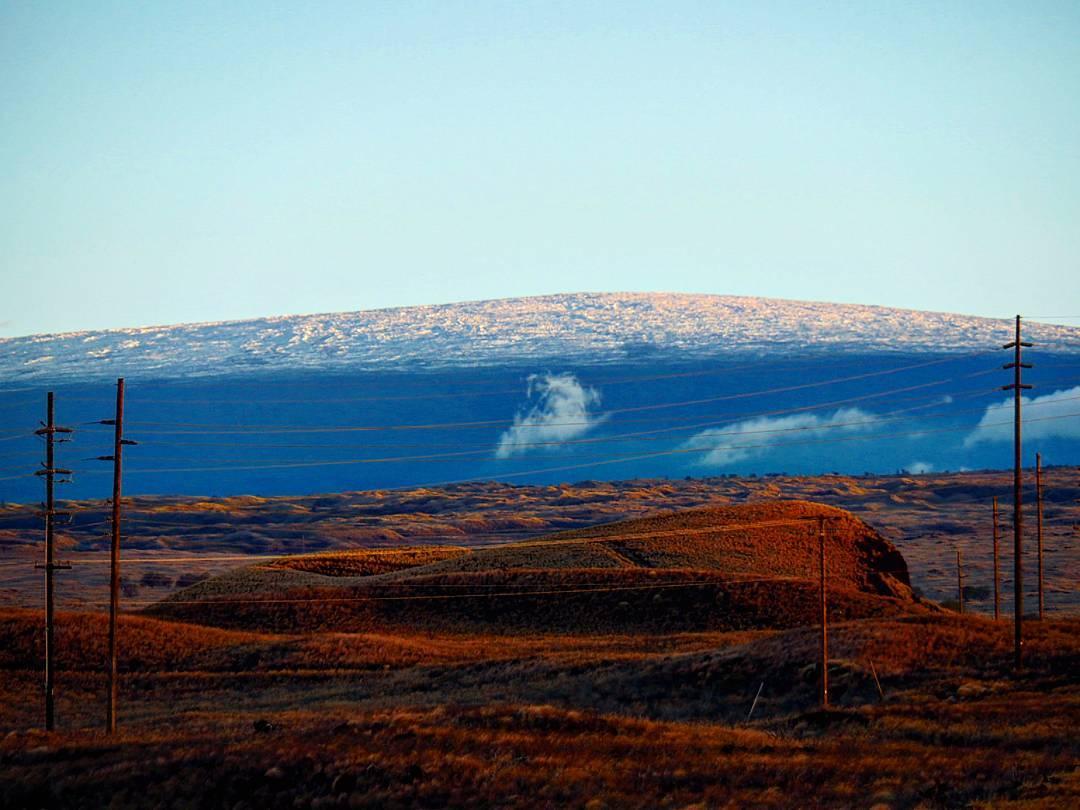 Stunning snow-blanketed Hawaii