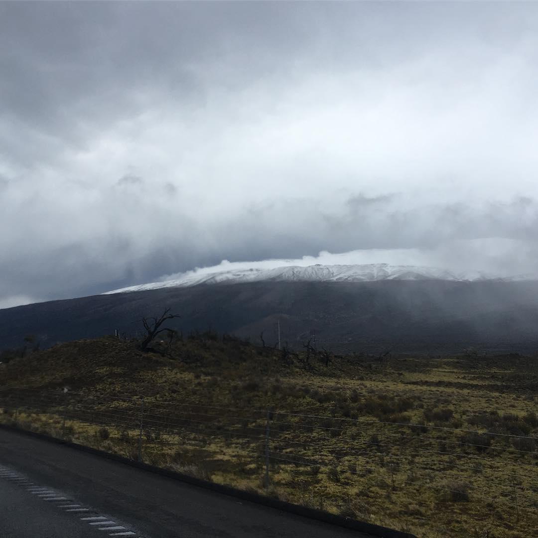 Stunning snow-blanketed Hawaii