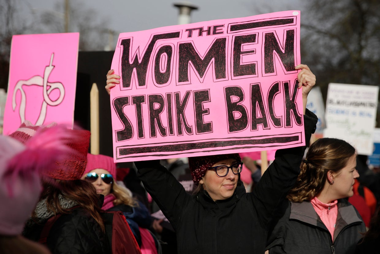 Women's march signs on display around the world
