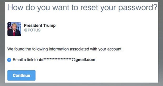 Was Donald Trump's official @POTUS account registered with a Gmail ...
