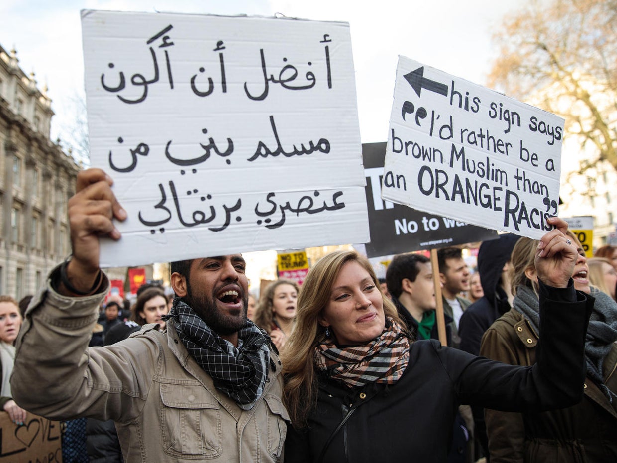 Global protests against Trump's travel ban