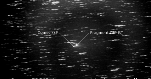 Comet spotted breaking apart as it swings by Earth - CBS News