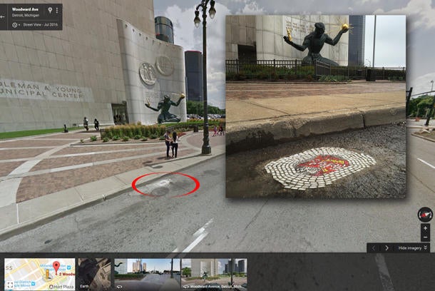 Street art: Jim Bachor's pothole mosaics