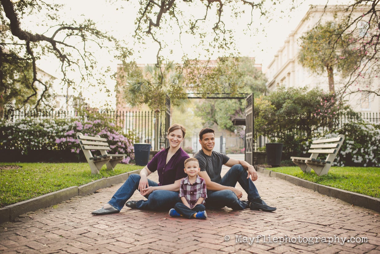 Divorced couple still takes a family portrait every year for their son ...