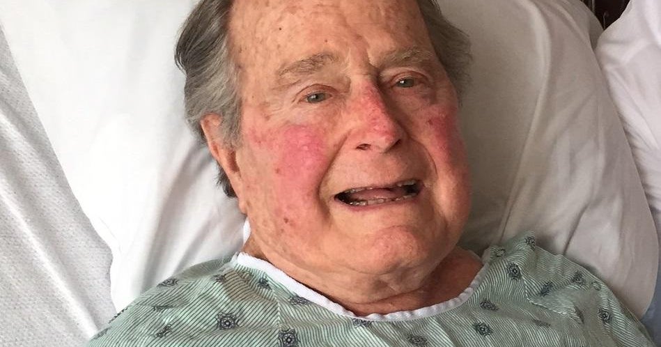 "Big morale boost": George H.W. Bush tweets image with son in hospital ...