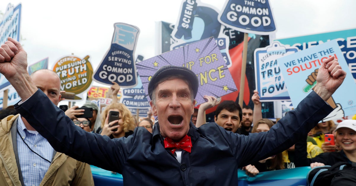 March for Science protesters take to the streets to mark Earth Day ...