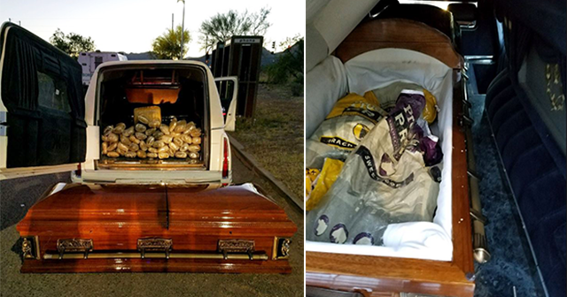 Border Patrol finds 67 pounds of pot hidden in a casket - CBS News