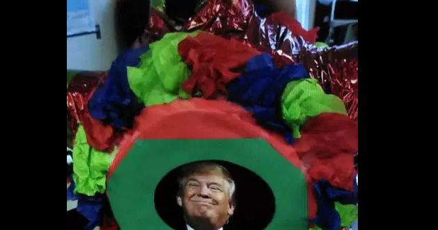 Teacher suspended after students hit President Trump's face on piñata ...