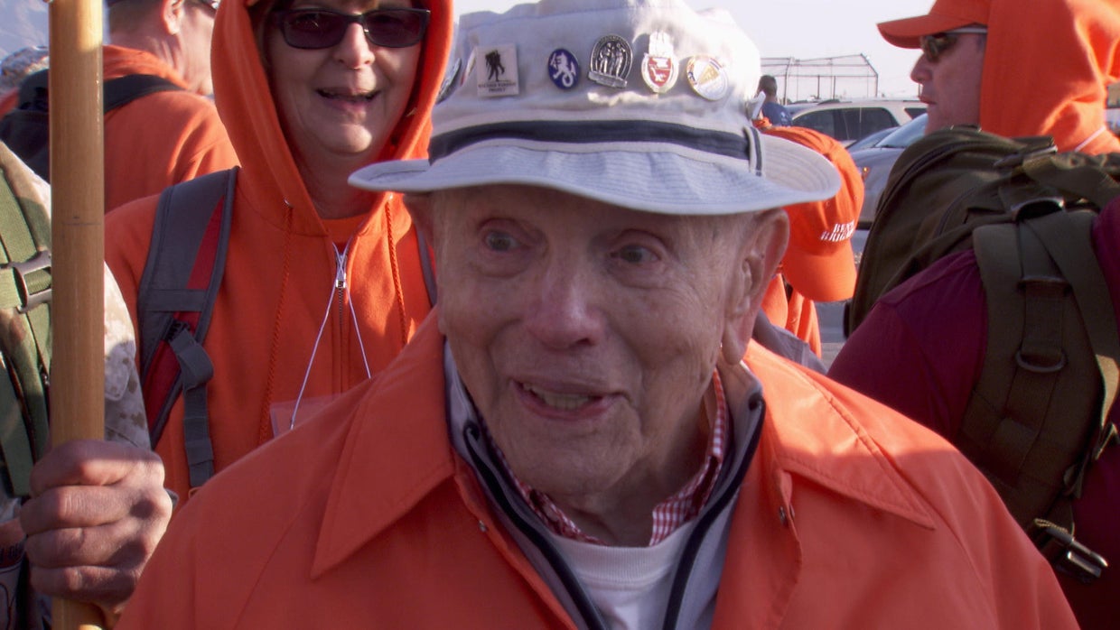 Nearly 100, WWII veteran Ben Skardon marches on - CBS News