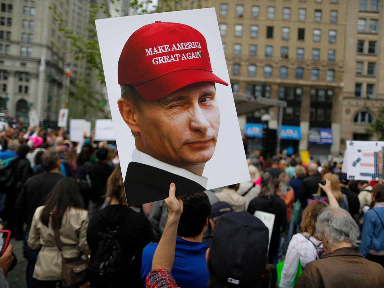 Anti-Trump protesters "March for Truth"