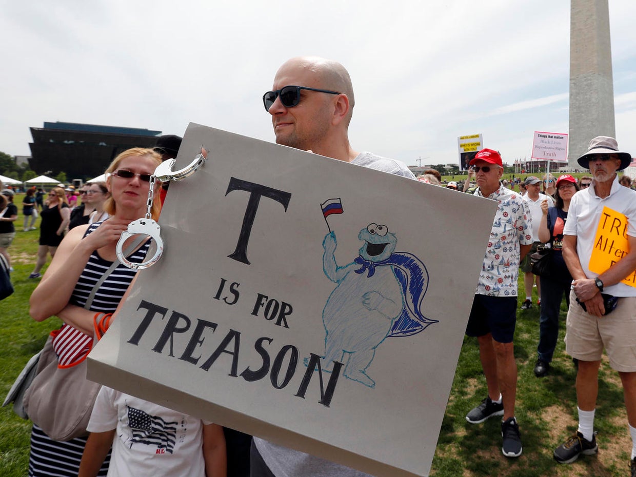 Anti-Trump protesters "March for Truth"