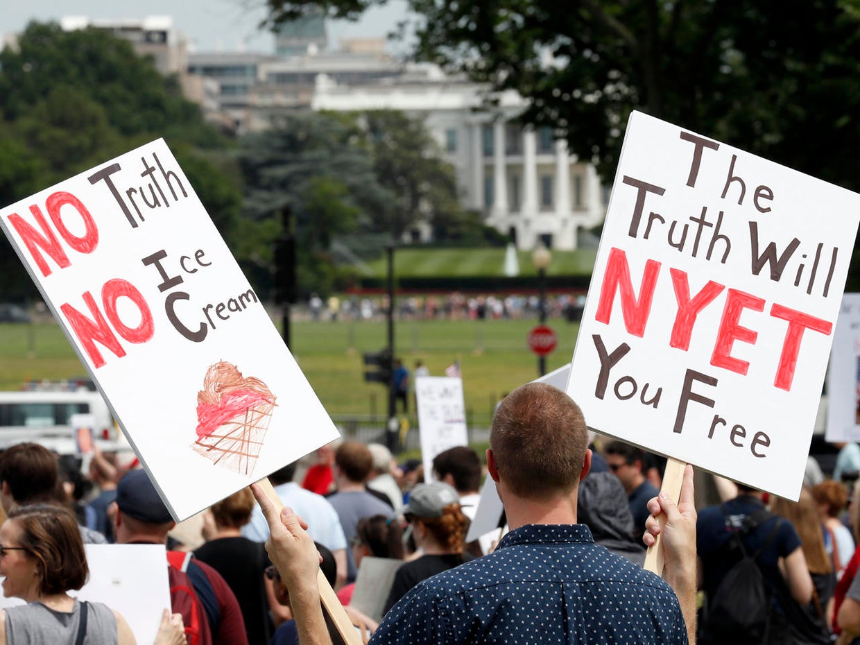 Anti-Trump protesters "March for Truth"