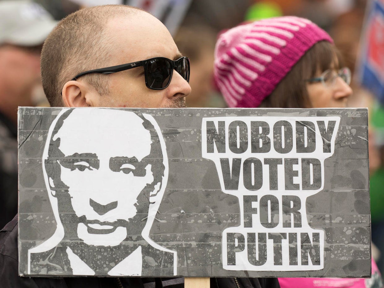 Anti-Trump protesters "March for Truth"