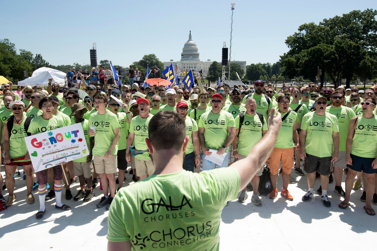 Rallies in support of LGBT rights kick off across U.S. - CBS News