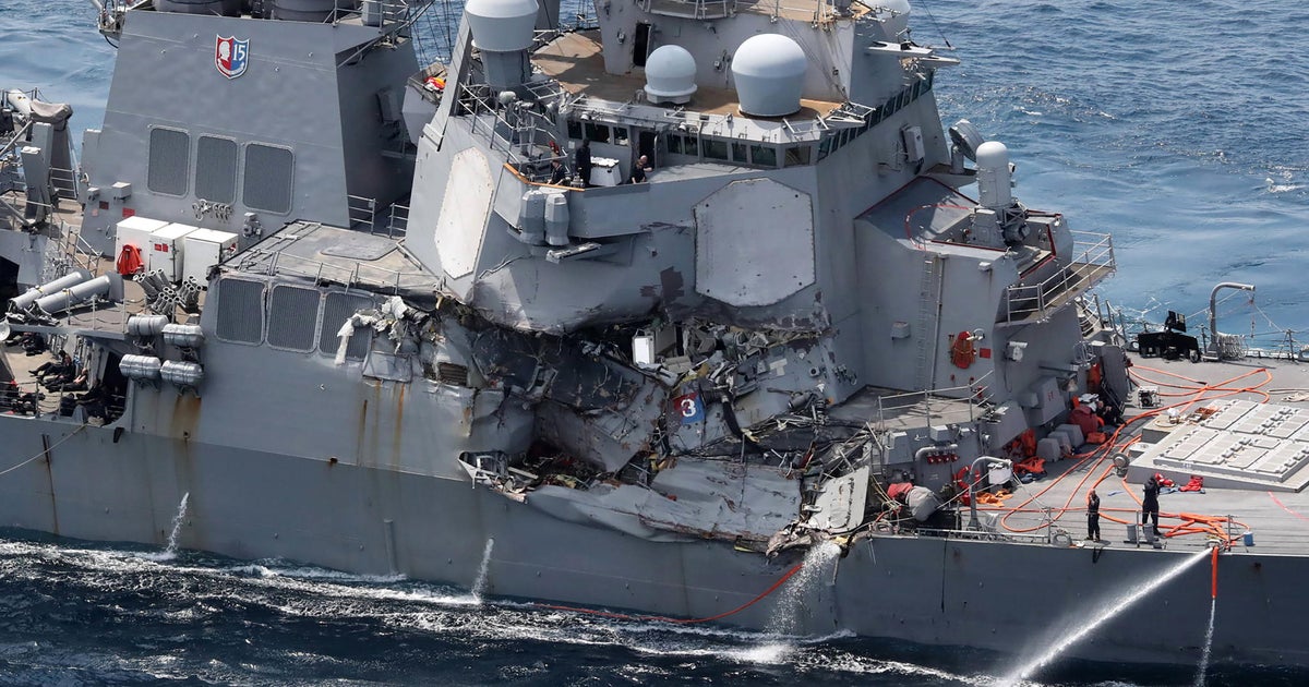 U.S. Navy identifies 7 sailors who died in destroyer collision - CBS News