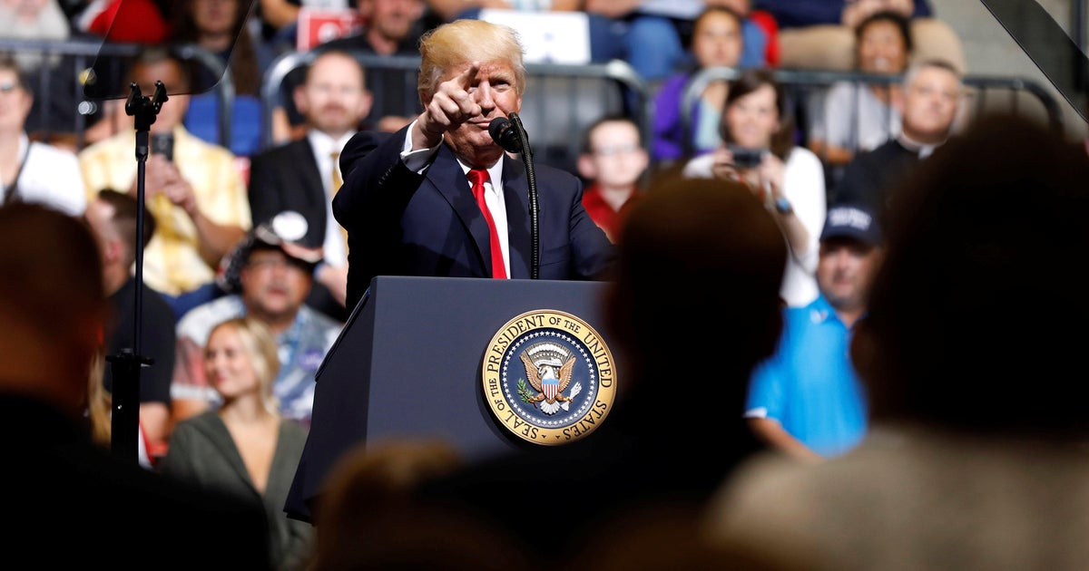 "All we do is win, win, win," says Trump at campaign-style rally in ...