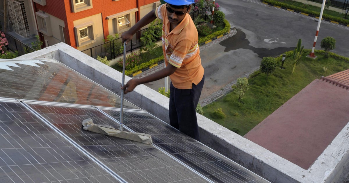Solar energy revolution hits barrier: Air pollution - CBS News