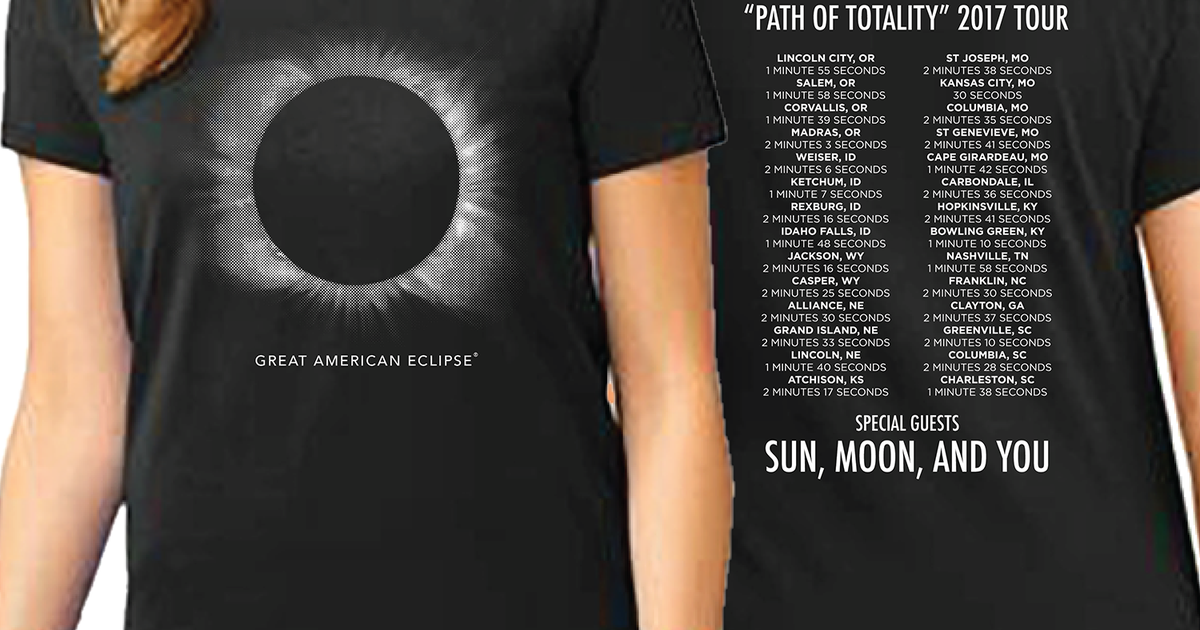 The sky's the limit for eclipse swag - CBS News