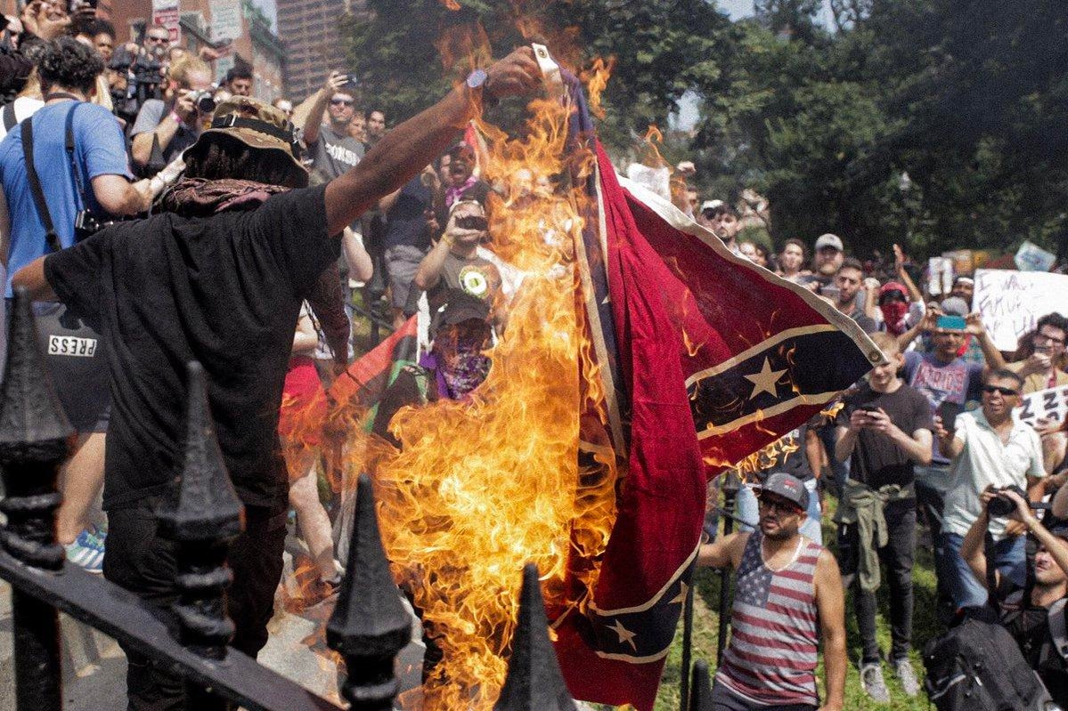 Boston "free speech" rally ends after counter-protesters take to ...