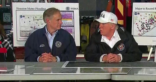 President Trump and first lady visit Texas - CBS News