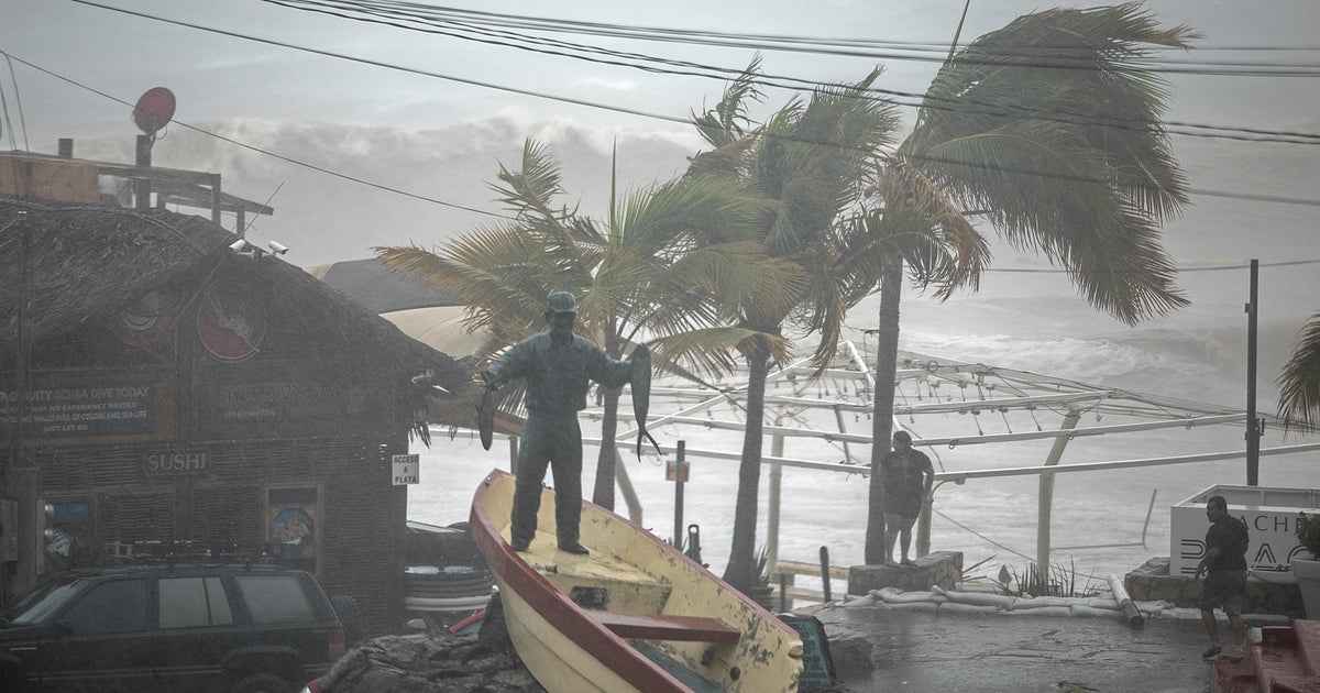 Tropical Storm Lidia hits Mexican resort area with heavy rains - CBS News