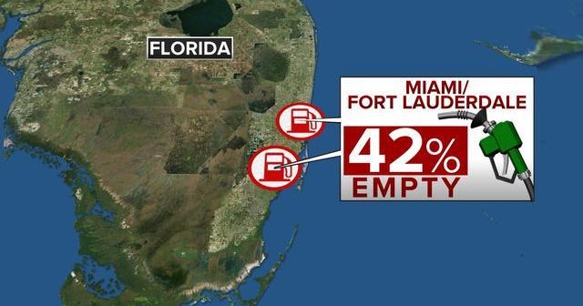 People fleeing Hurricane Irma face gas shortages - CBS News