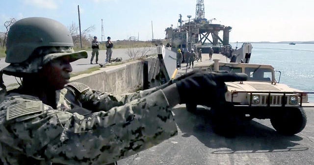 High-tech military operations for Puerto Rico relief - CBS News
