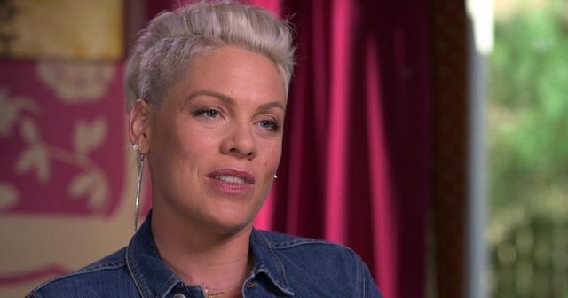 Pink on her concert acrobatics - CBS News