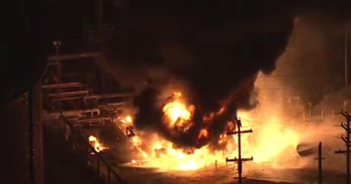 Fire at huge oil refinery may impact SoCal gas prices - CBS News