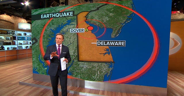 4.1 magnitude earthquake in Delaware "extremely rare" - CBS News