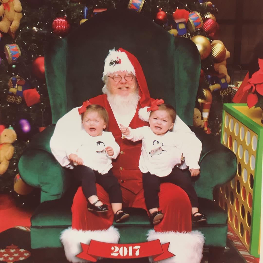Awkward mall Santa photos