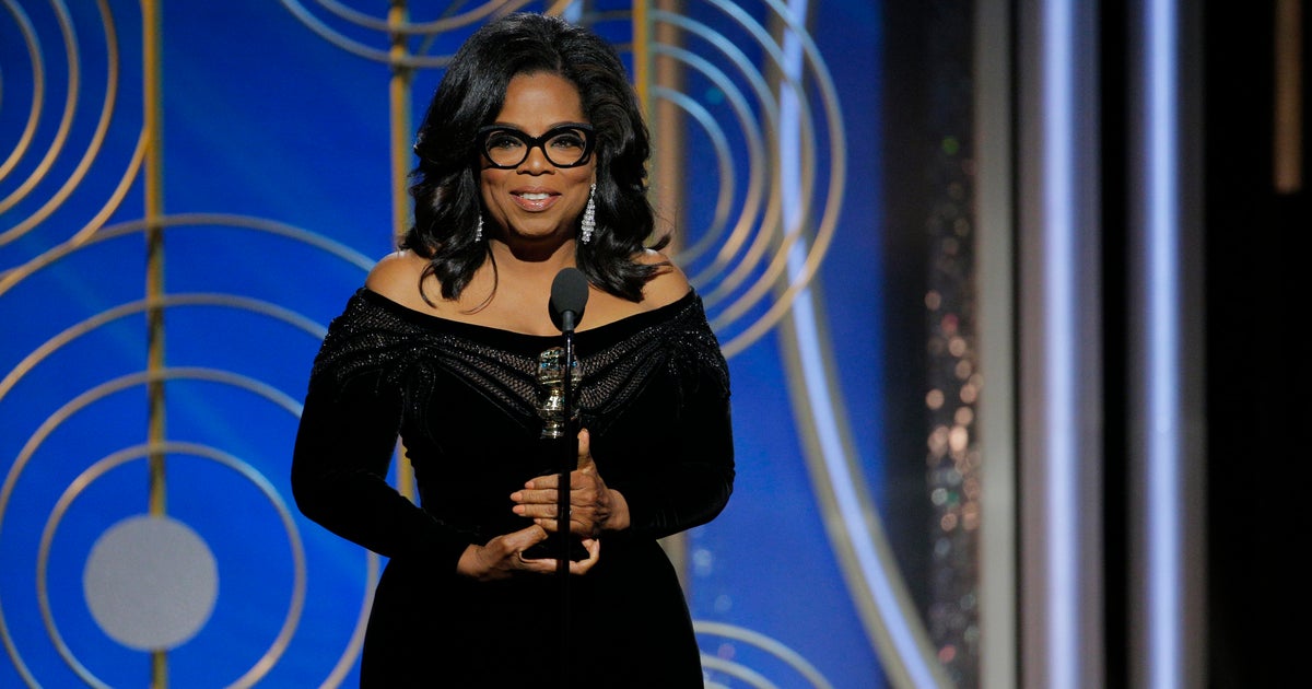 Oprah Golden Globes speech fills night devoid of Trump jokes - CBS News